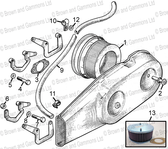Air Filter - Cooling & Heating - MGC - Classic MG - Select Your Vehicle ...