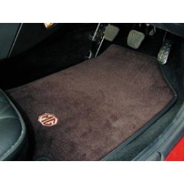 MGF FABRIC MATS MG LOGO LHD - Brown and Gammons