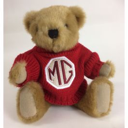Buster Teddy Bear with Red Jumper - Brown and Gammons