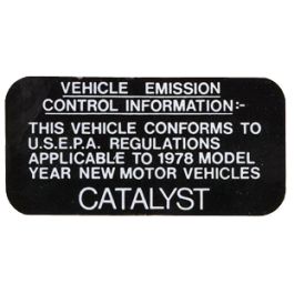CATALYST LABEL 1978 USA - Brown and Gammons