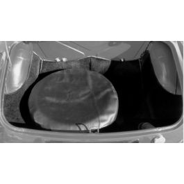 MGB Boot carpet kit black (12 Part) with spare wheel cover - Brown and ...