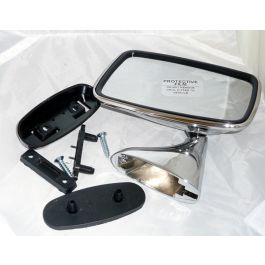 Mirror MGB/Midget RH Flat glass polished stainless steel - Brown and ...