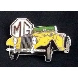 PIN BADGE MG TF YELLOW - Brown and Gammons