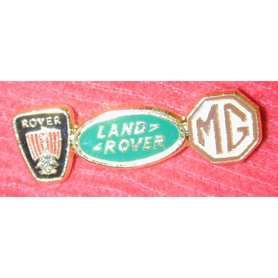 TRIPLE LOGO LAPEL BADGE - Brown and Gammons